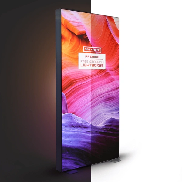 SEG Fabric Free-Standing Lightboxes | Charisma Design & Print Ltd